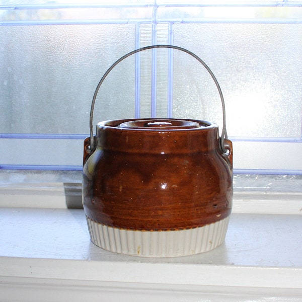 Stoneware Bean Pot - Etsy