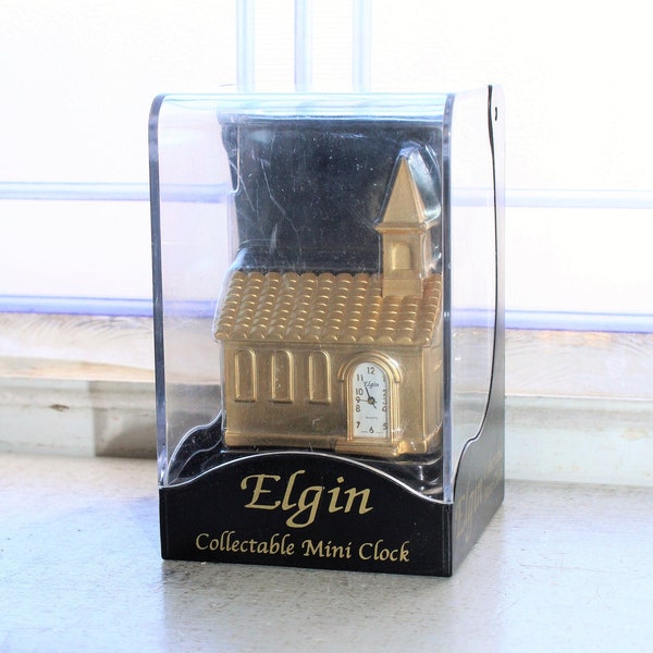 Elgin Mini Clock - Etsy