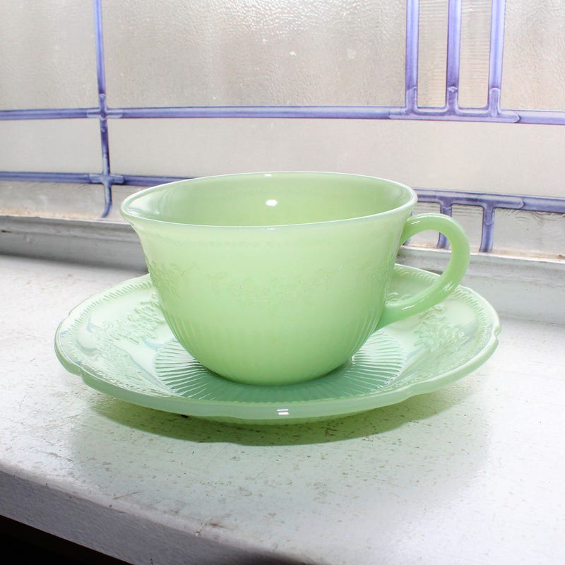Jadeite Cup - Etsy
