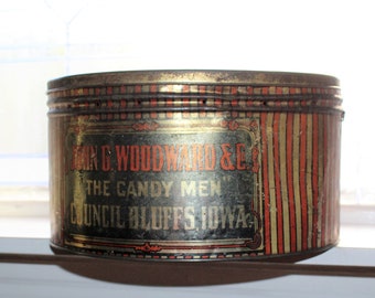 Large Vintage Tin - Etsy