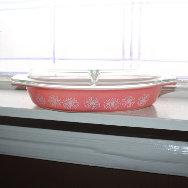 Pink Daisy Vintage Pyrex Casserole Dish - Etsy