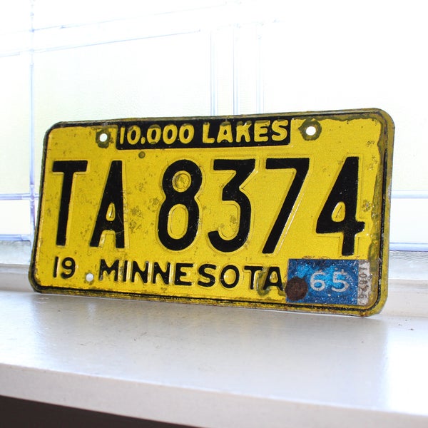 Antique Minnesota License Plate - Etsy