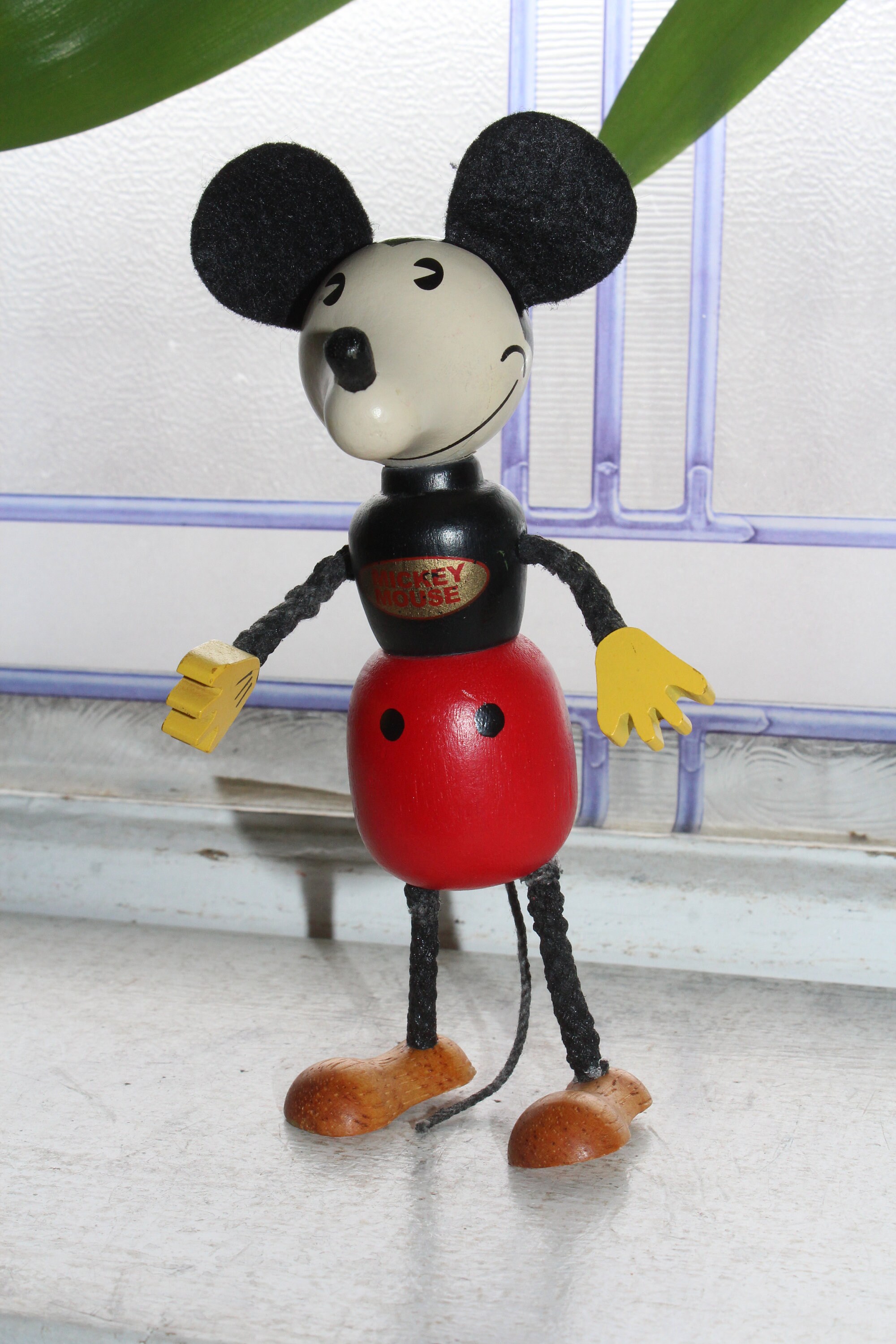 Vintage Mickey Mouse Figurine Fun-E-Flex