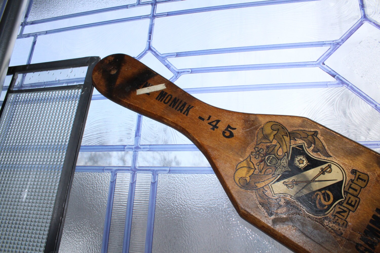 Vintage Fraternity Pledge Paddle Gamma Xi 1940s