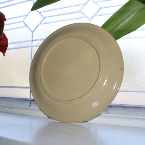 Watt Pottery Pansy Bullseye Snack Plate With Cup Ring Vintage 1950s - Etsy