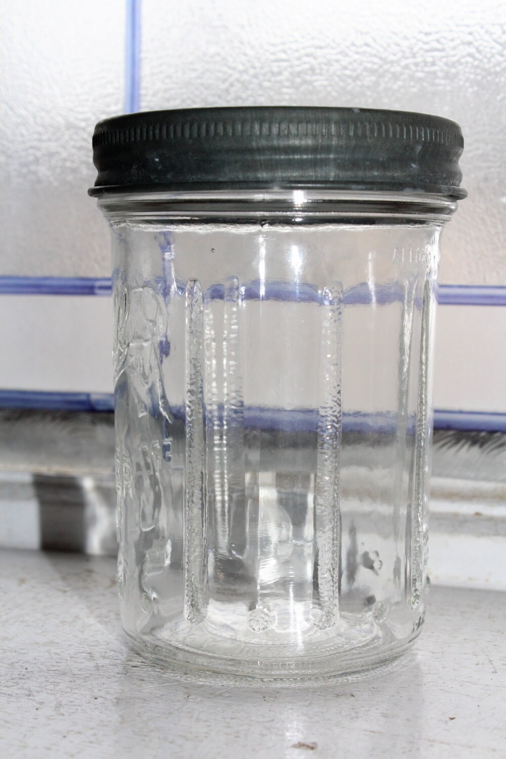 Ball Pint Jar Ball Freezer Jar Wide Mouth Mason Jar Vintage 1950s 