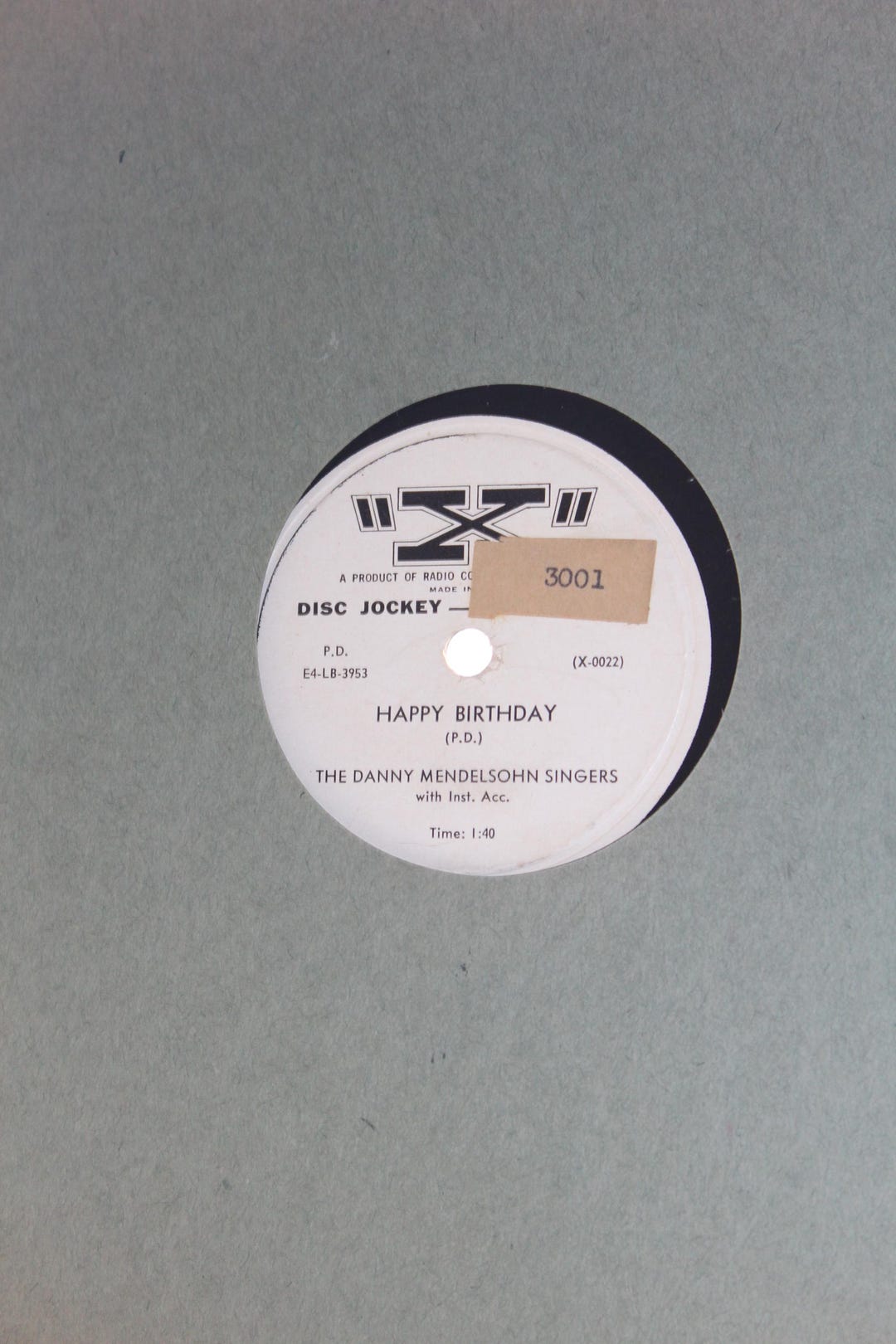 Vintage 78 Promo X Record Happy Birthday & Happy Anniversary - Etsy