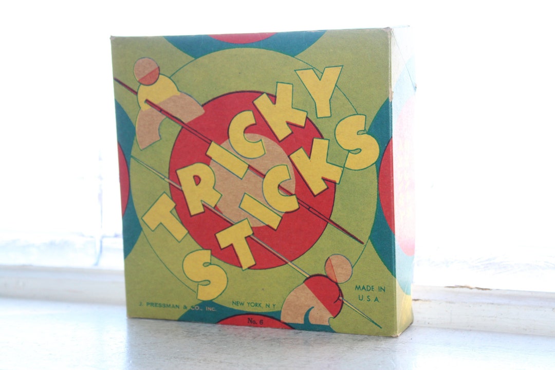 Vintage 1940s Tricky Sticks Game by J Pressman - Etsy