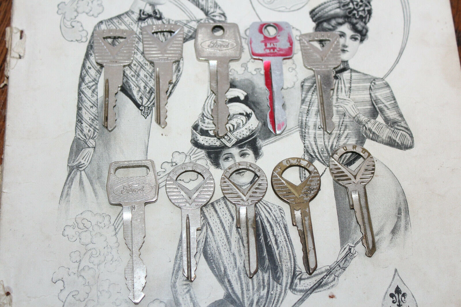 10 Vintage Ford Car Keys