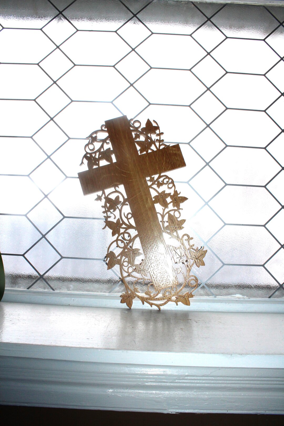 Vintage Crucifix Wood Fret Work Scroll Saw Hanging Cross - Etsy
