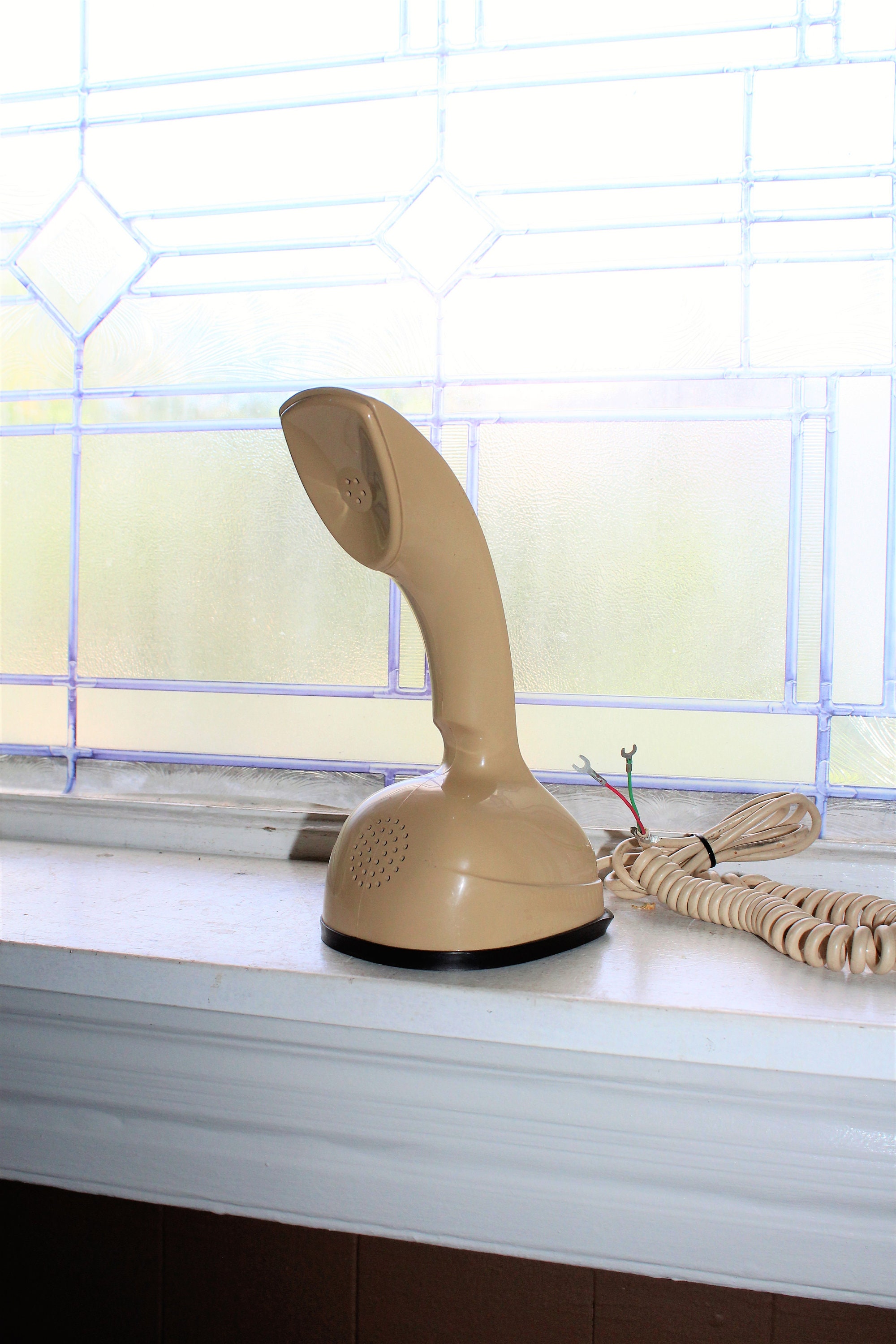 Tan Ericofon Vintage 1960s Swedish Modern Telephone Rotary Dial