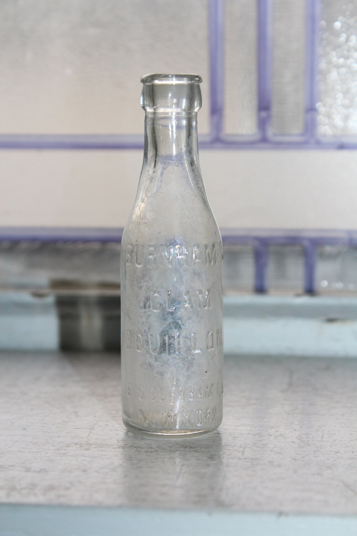 Antique Burnham's Clam Bouillon Bottle - Etsy