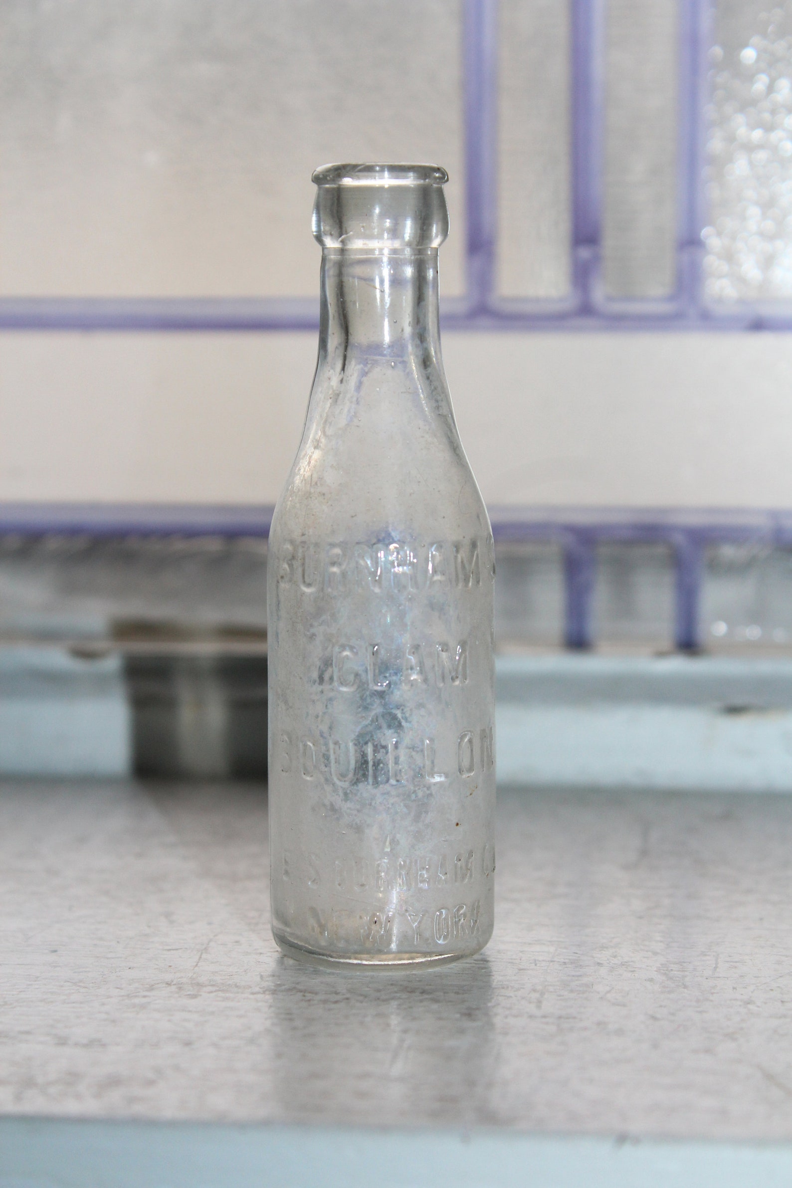 Antique Burnham's Clam Bouillon Bottle - Etsy
