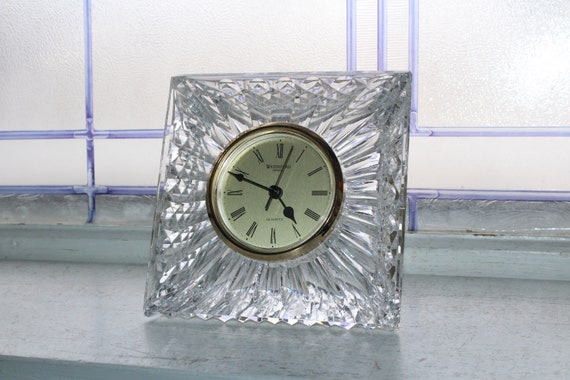 Waterford Crystal Quartz Desk Clock - Etsy