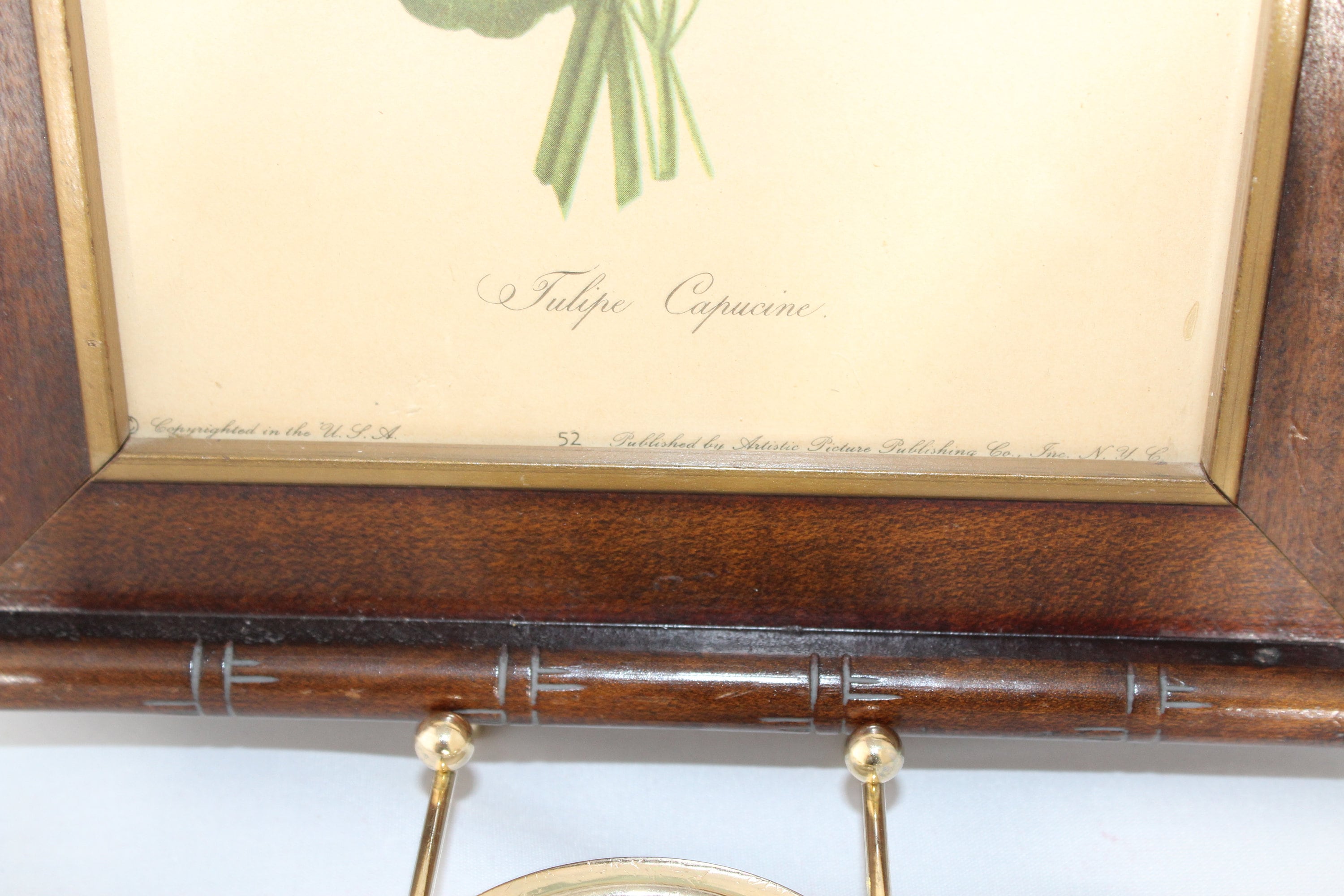 Antique Lithograph Flowers Print Artistic Picture Publishing Company