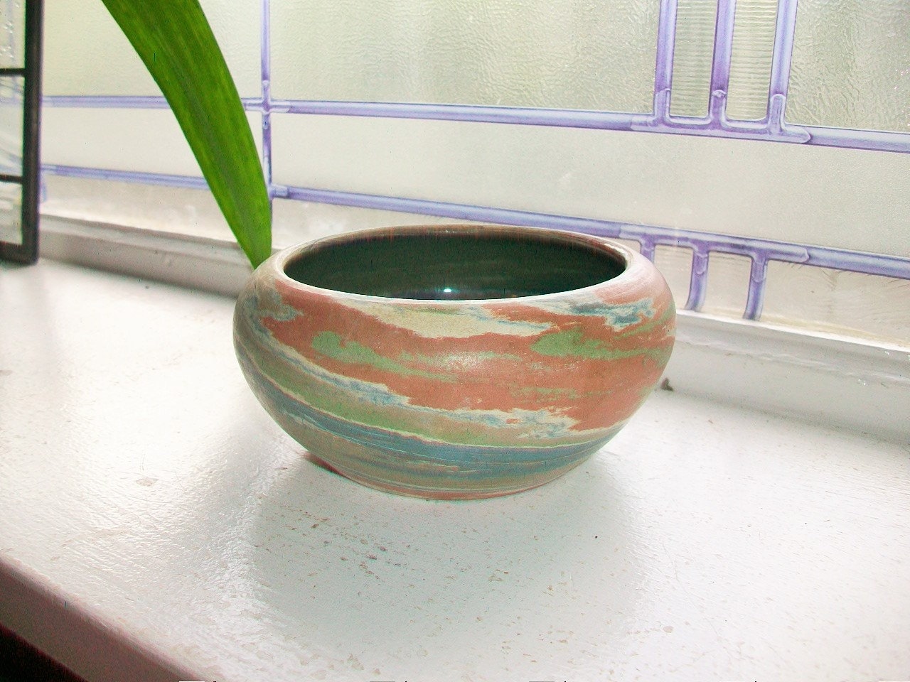 Desert Sands Pottery Vase Matte Finish Swirl Pottery Pot Vintage ...