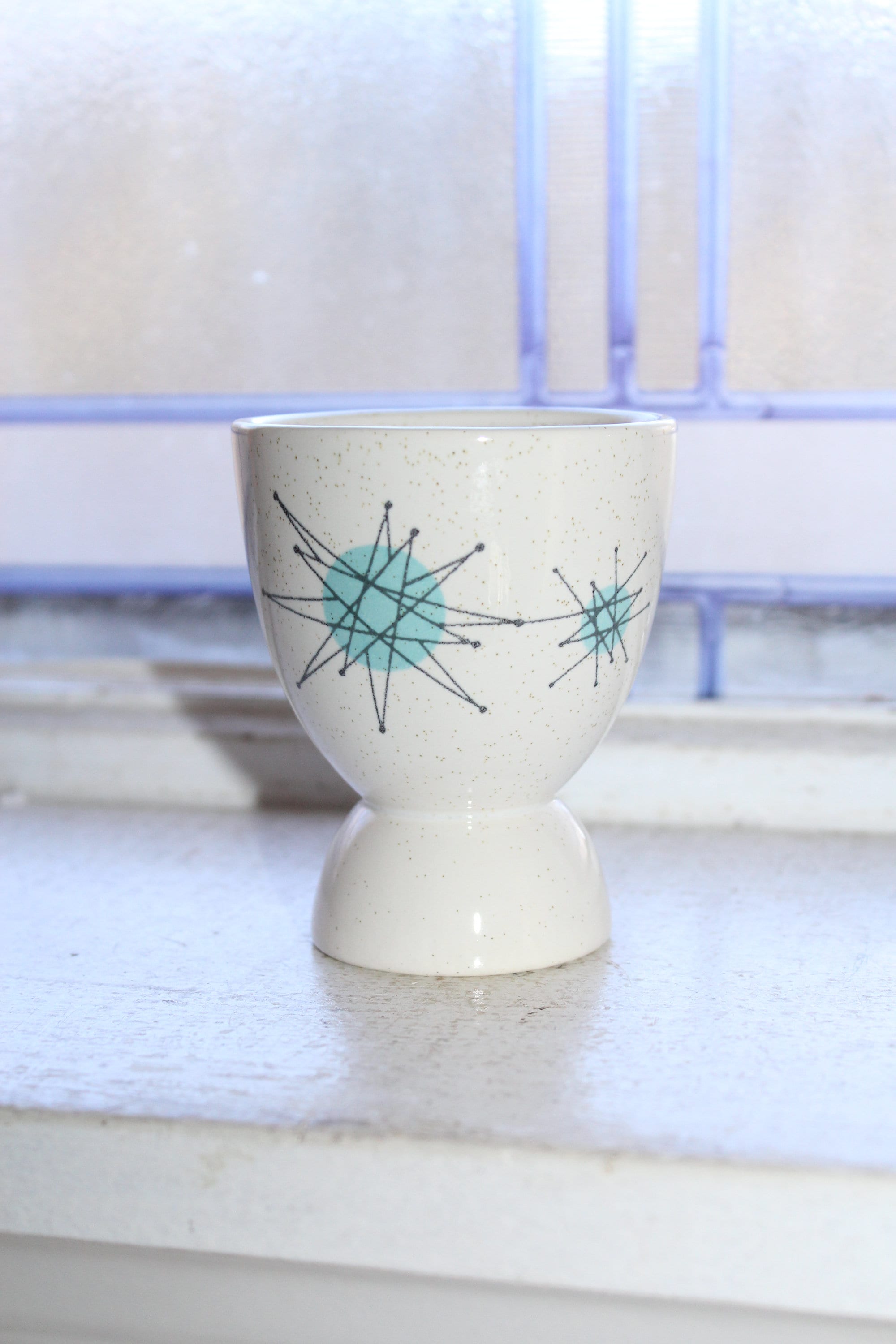 Franciscan Starburst Single Egg Cup Vintage Mid Century Atomic 1950s