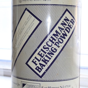 10 Lb Fleischmann Baking Powder Tin Vintage 1950s Kitchen Decor - Etsy