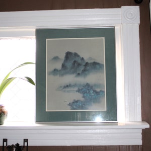 David Lee Framed Asian Lithograph Print Return Sail - Etsy