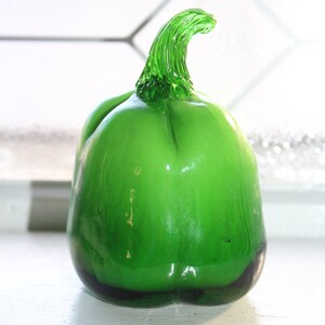 Vintage Murano Glass Green Pepper Vegetable Handblown - Etsy