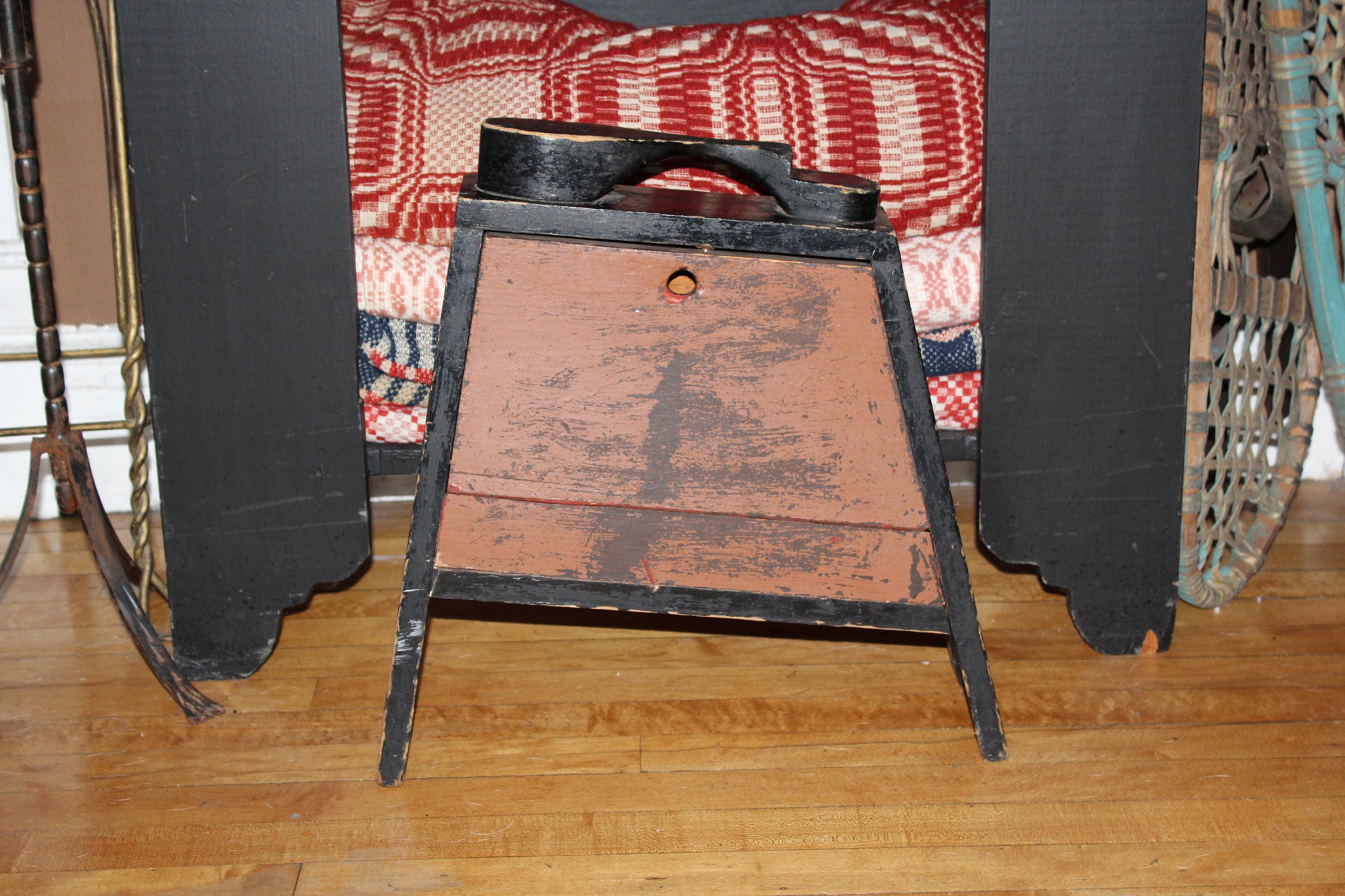 Unique Vintage Shoe Shine Stool Kit