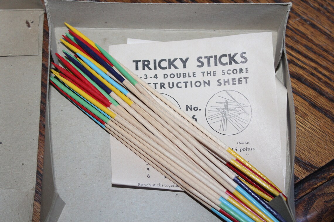 Vintage 1940s Tricky Sticks Game by J Pressman - Etsy