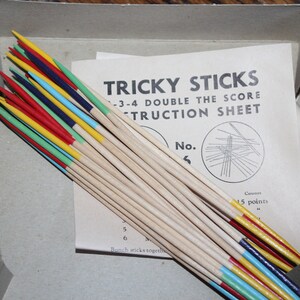 Vintage 1940s Tricky Sticks Game by J Pressman - Etsy