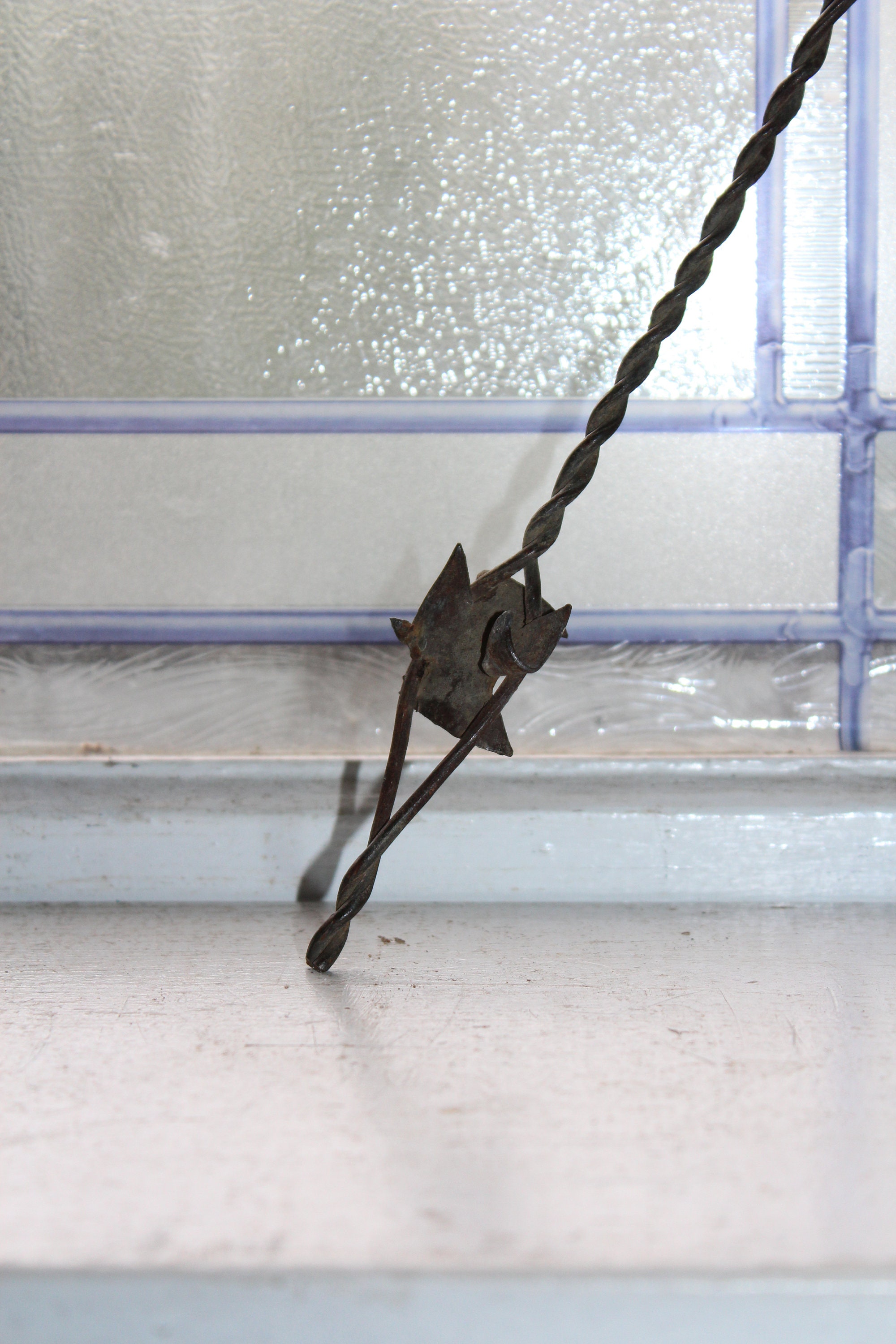 Antique Barbed Wire Stubbe's Plate Circa 1883 Devil's Rope Wild West