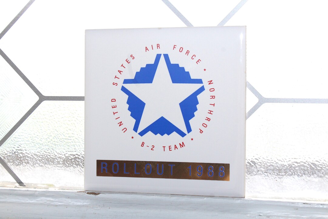 Vintage Northrop USAF B-2 Roll Out Team 1988 Tile Coaster - Etsy
