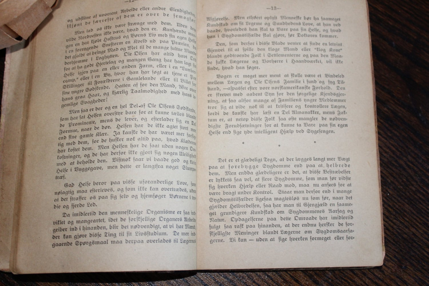 Antique 1891 Dano Norwegian Book For Doktoren Kommer by Fredrik Mohn
