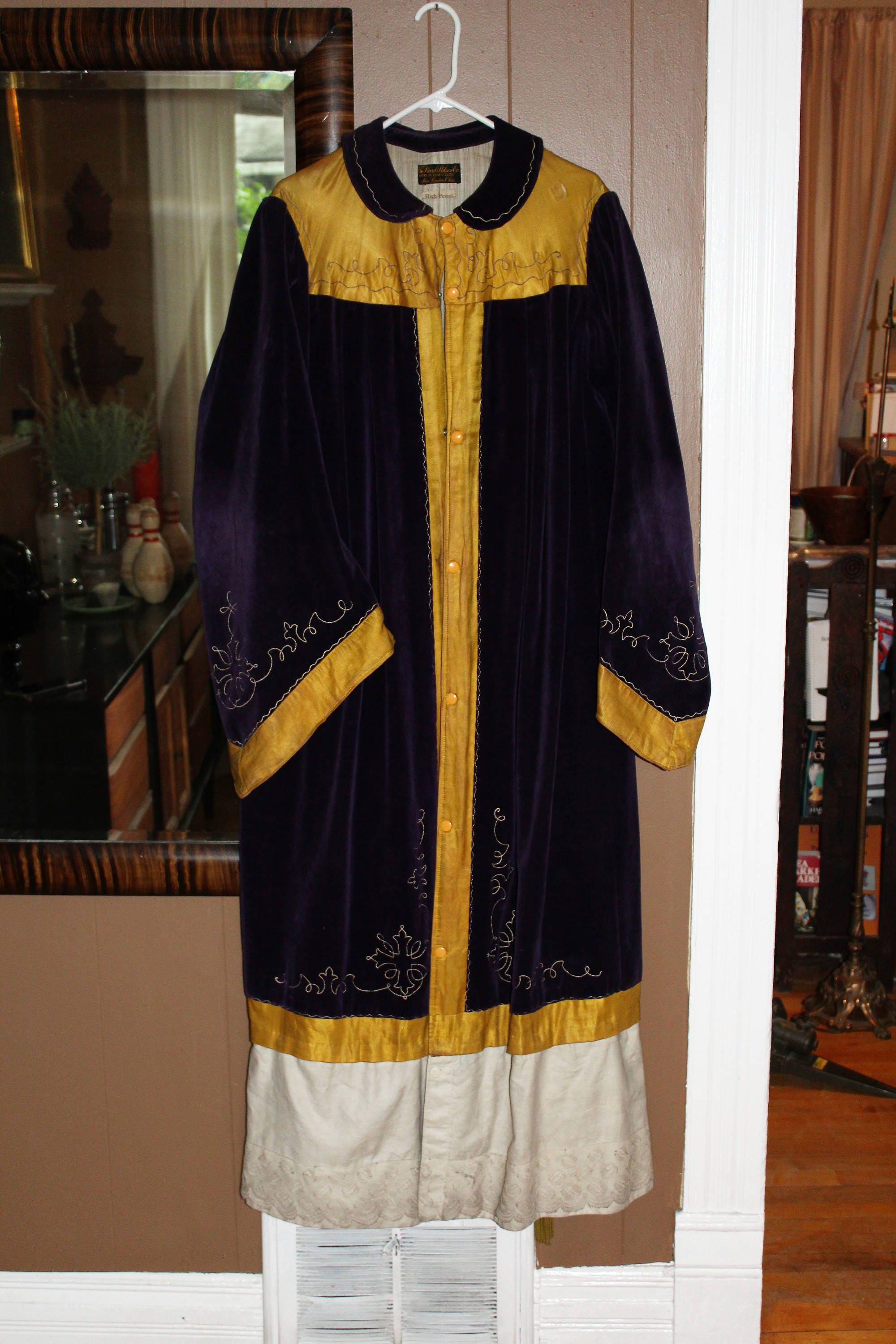Antique Odd Fellows Robe Masonic Halloween Rennaissance Costume Wizard Robe
