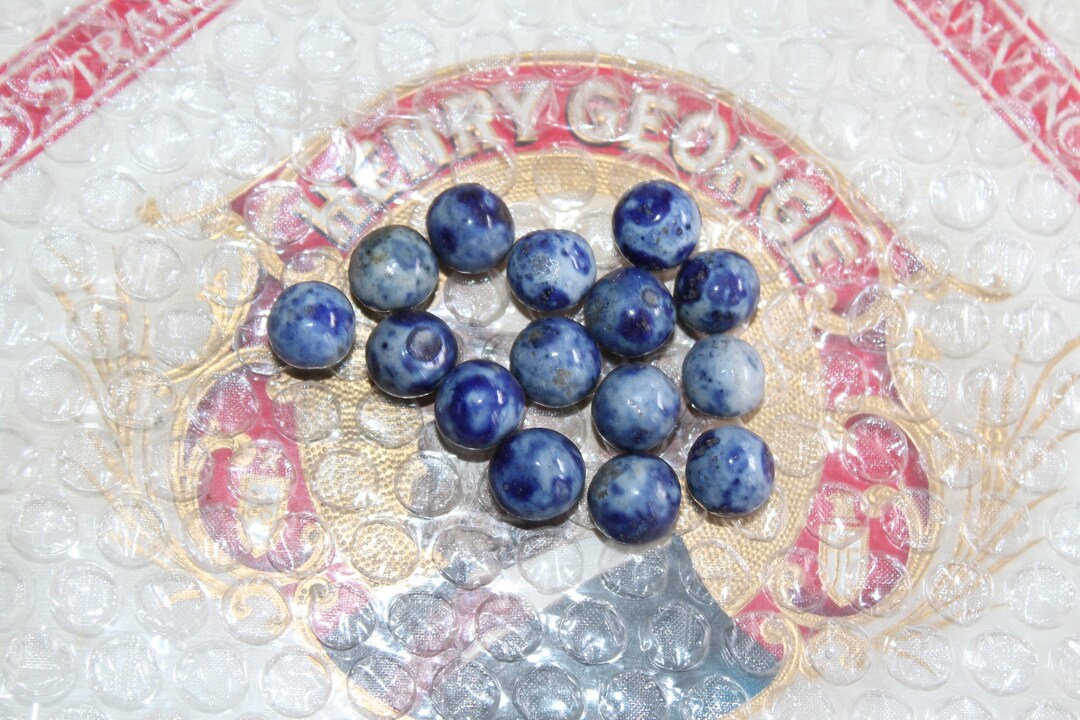 15 Antique Blue Bennington Clay Pottery Marbles Late 1800s - Etsy