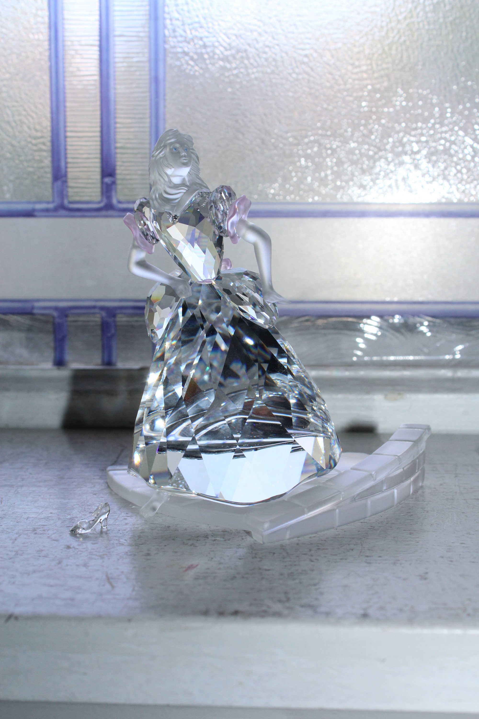 Swarovski Crystal Cinderella Figurine with Slipper and Original Box