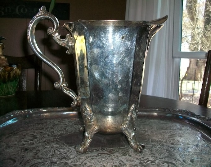 Vintage Silverplate Water Pitcher - Etsy