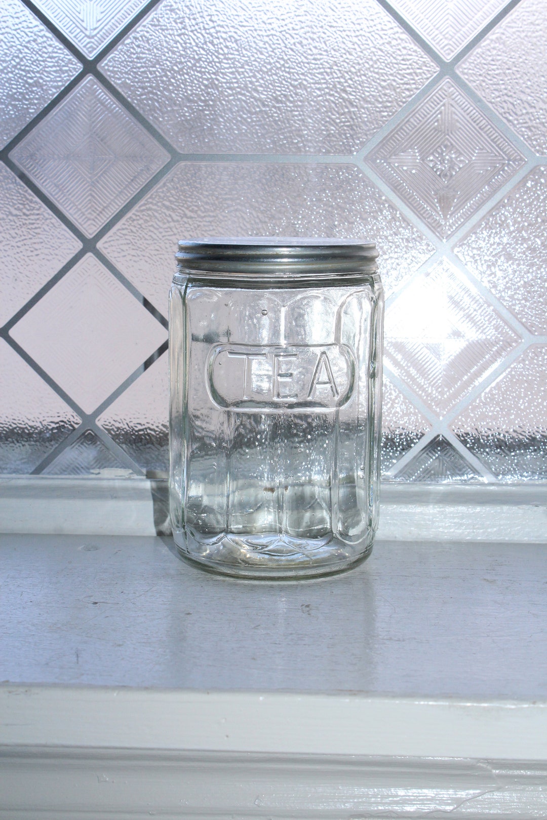 Antique Hoosier Jar Paneled Tea Canister - Etsy