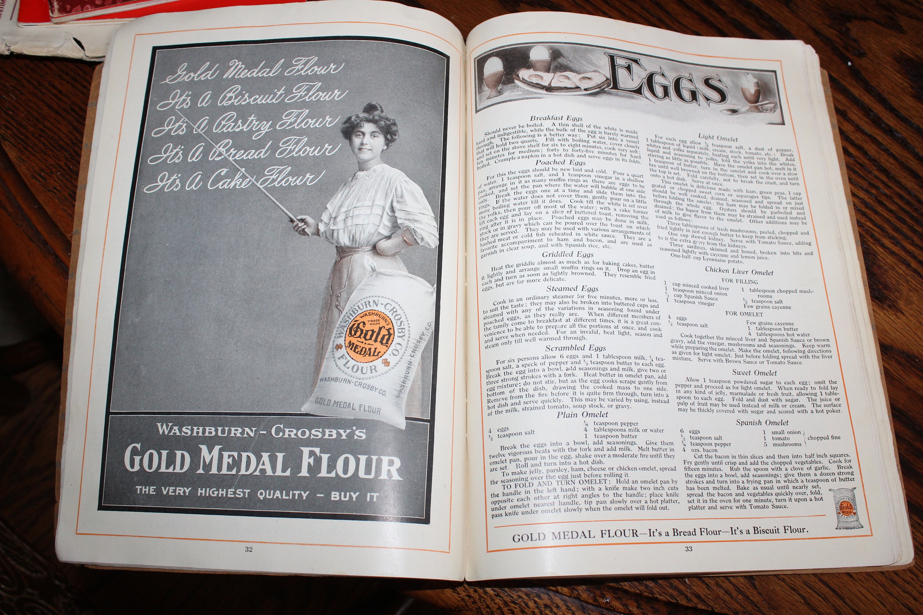 1910 Gold Medal Flour Cook Book Washburn Crosby Co. Antique Cookbook