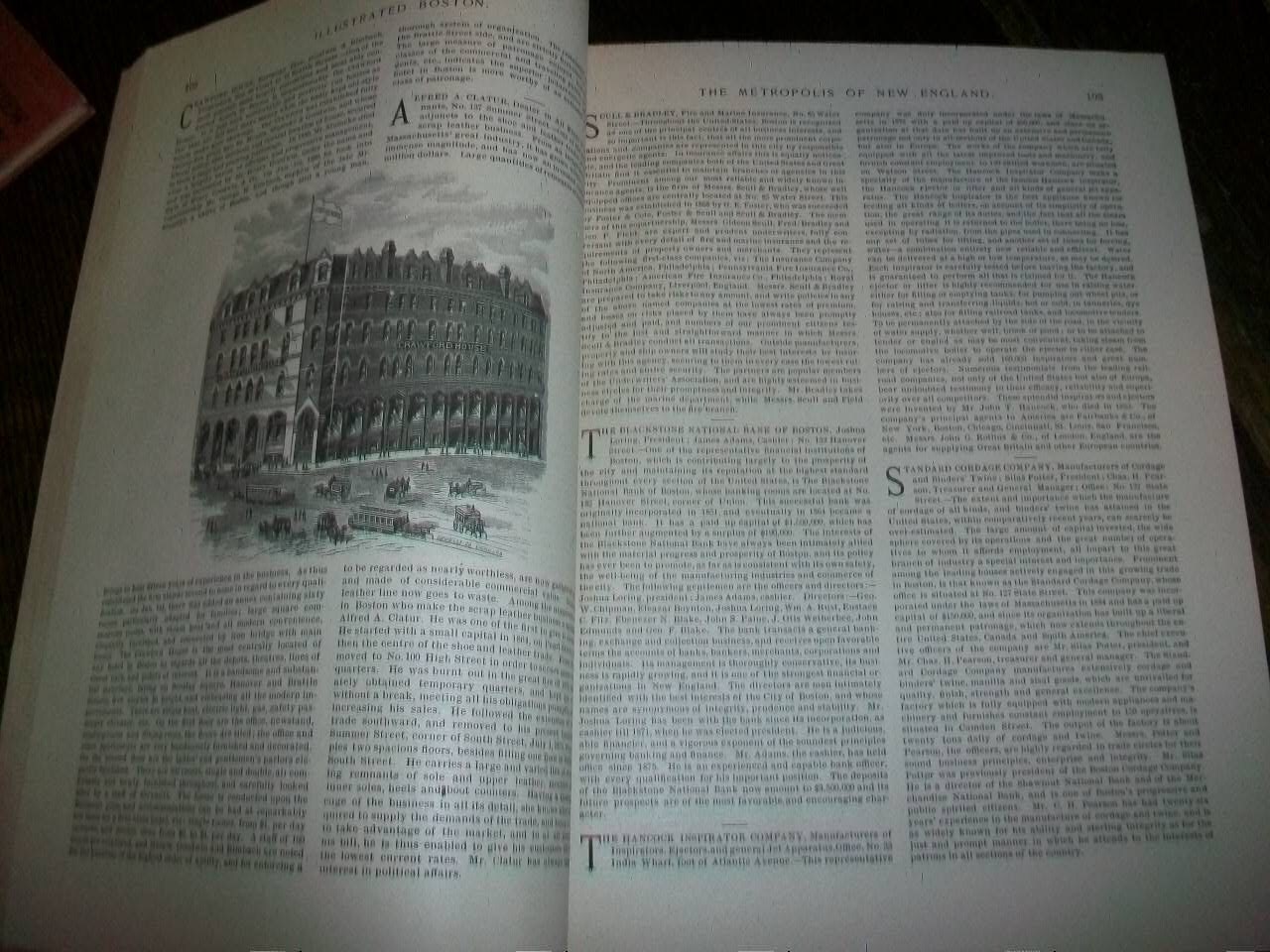 Antique 1889 Book Illustrated Boston The Metropolis of New England