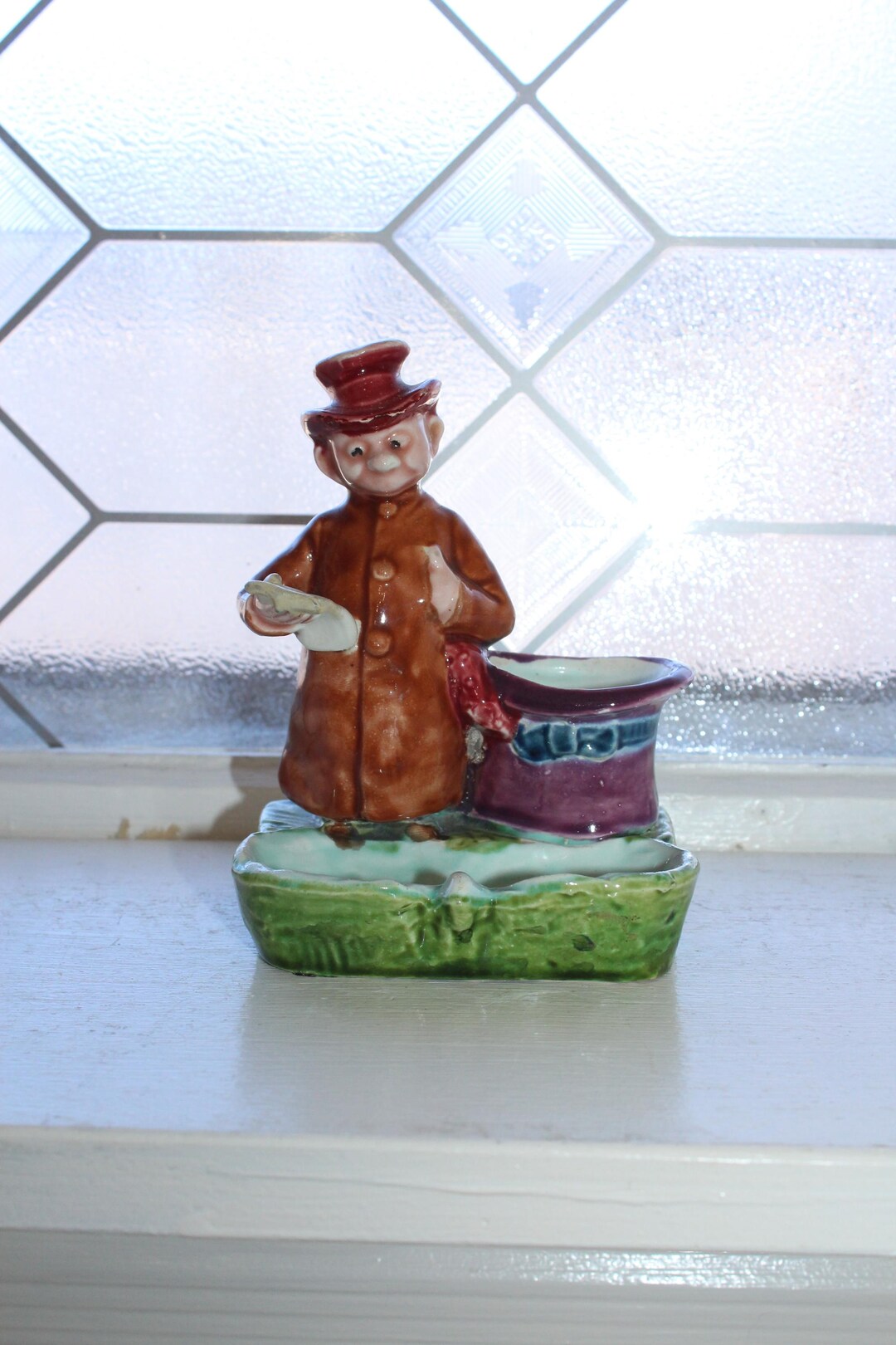 Antique Victorian Majolica Hobo Match Holder Striker - Etsy