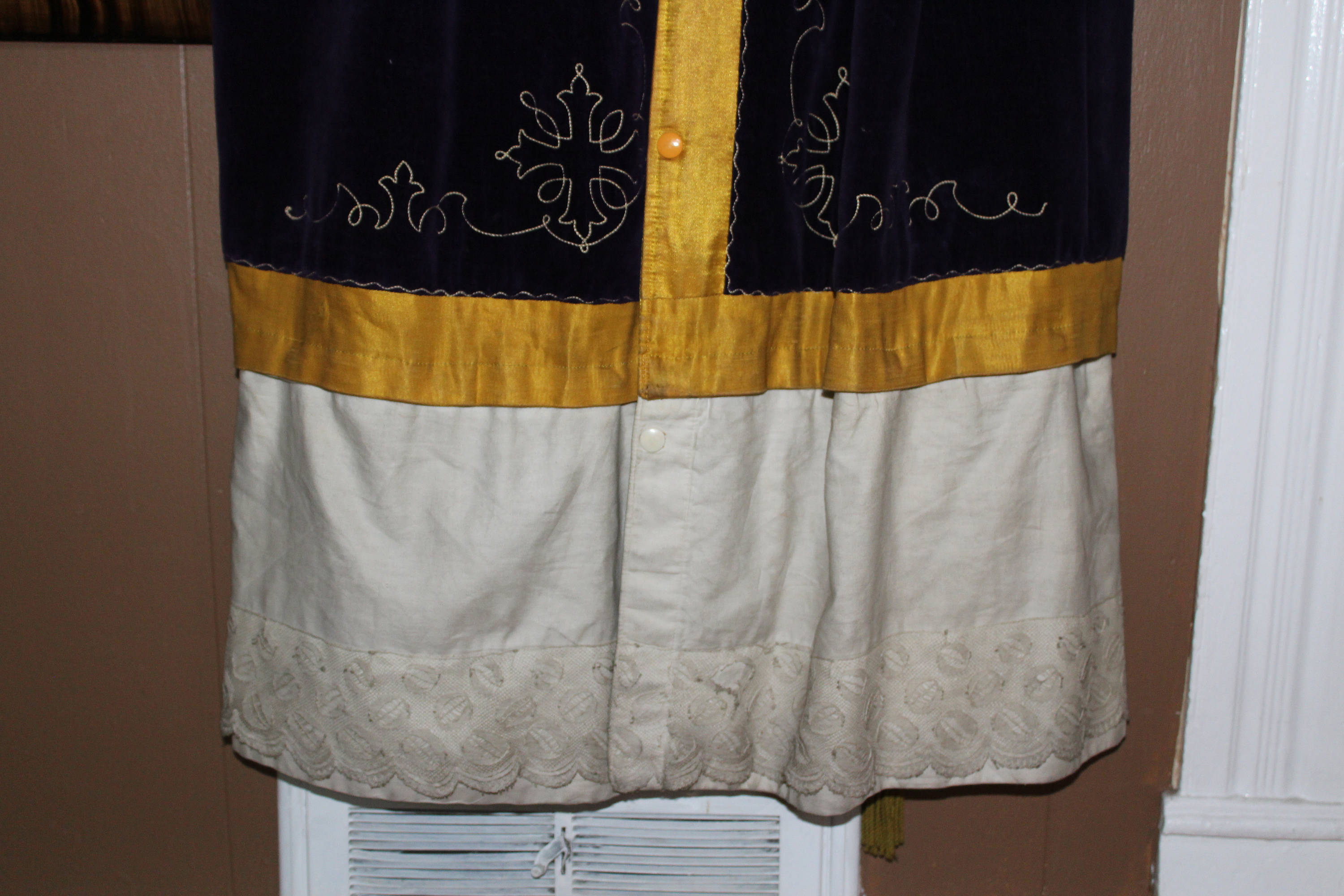 Antique Odd Fellows Robe Masonic Halloween Rennaissance Costume Wizard Robe