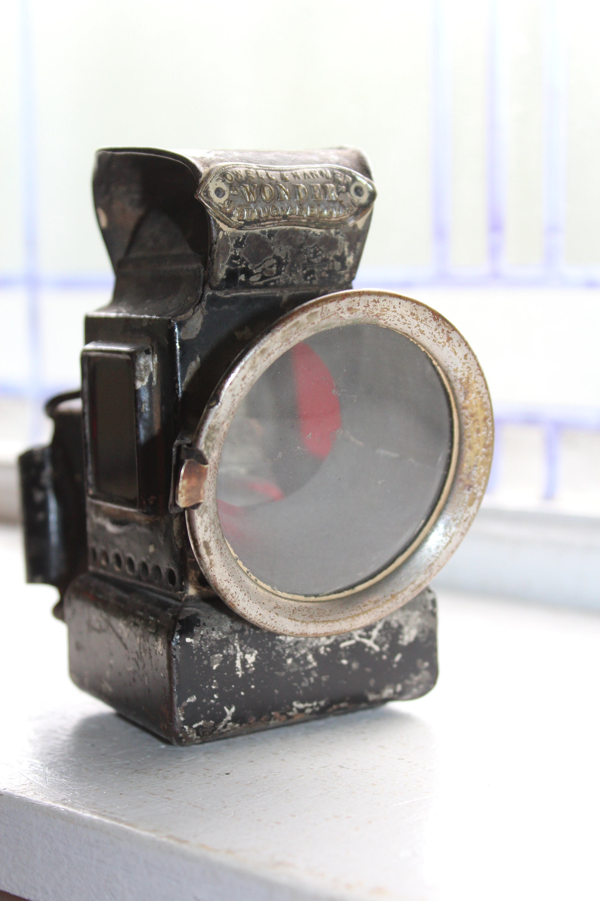 Antique Wonder Bicycle Light Lamp Powell & Hanmer