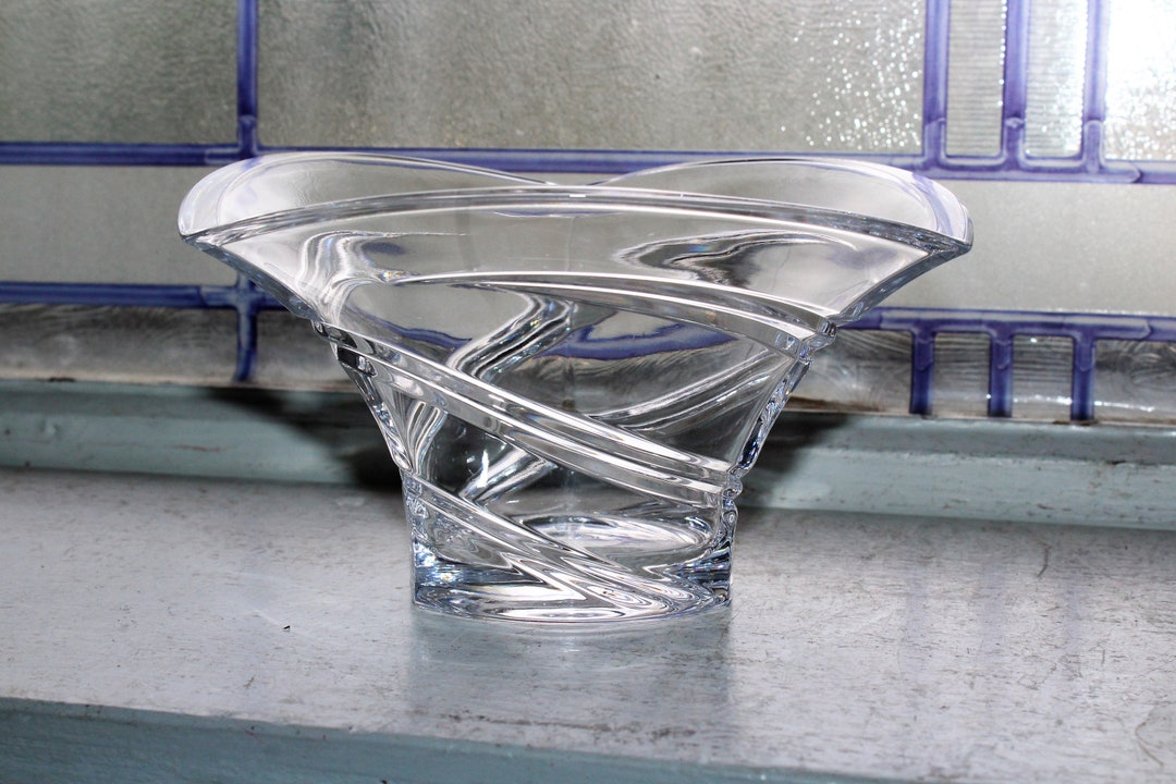 Elegant Waterford Crystal Trillium Triangle Bowl - Etsy