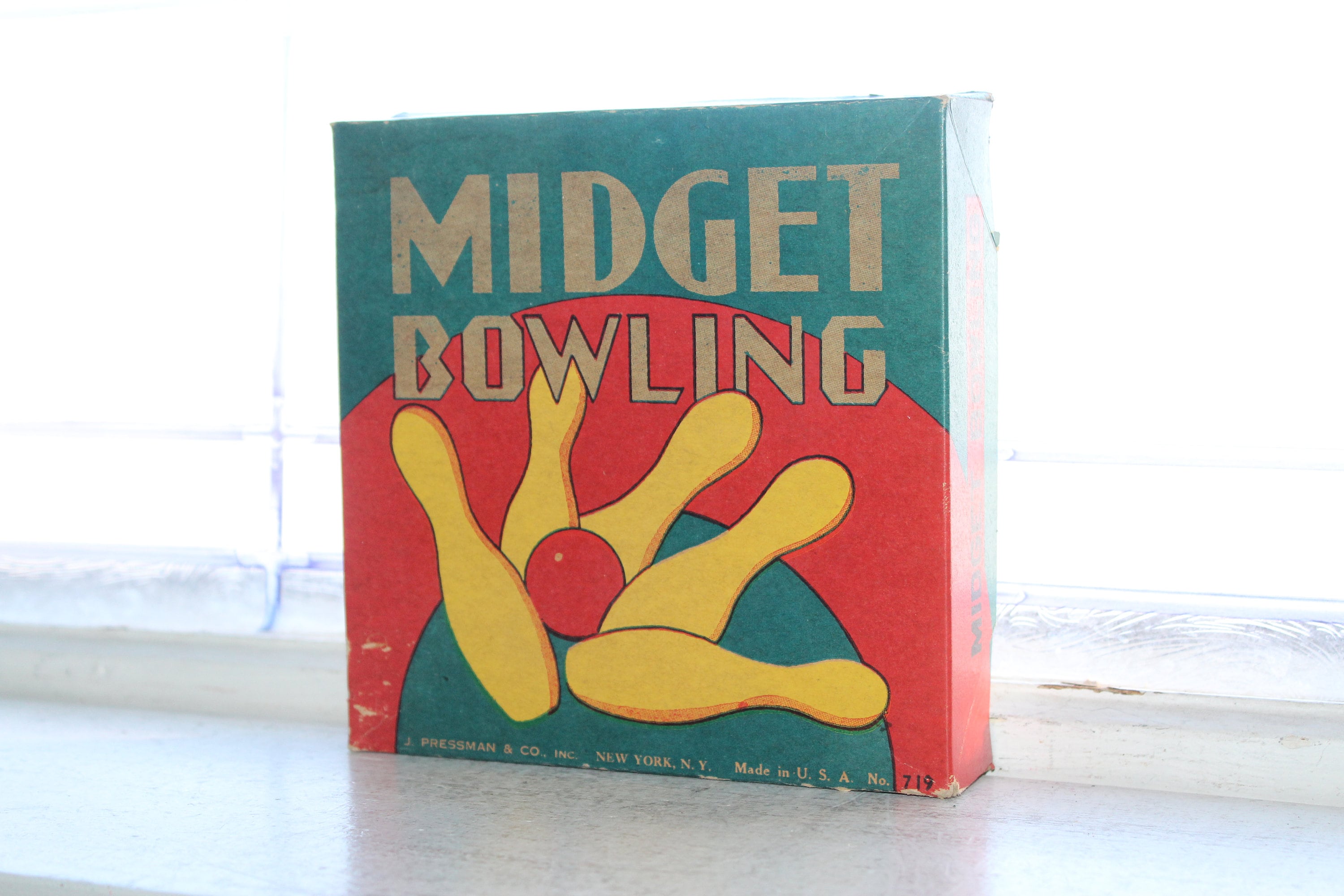 Vintage 1940s Midget Bowling Game by J Pressman