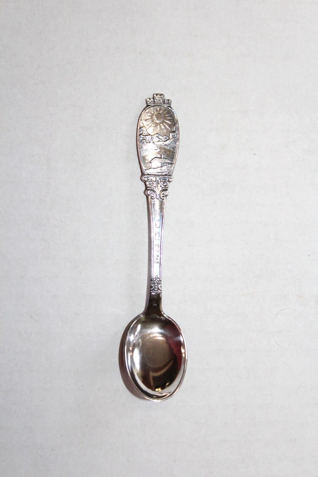 Vintage Nesbyen Norway Souvenir Silverplate Spoon 60 GR HS - Etsy