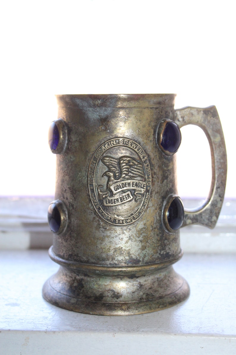 Vintage Golden Eagle Beer Stein Mohan Meakin Breweries - Etsy