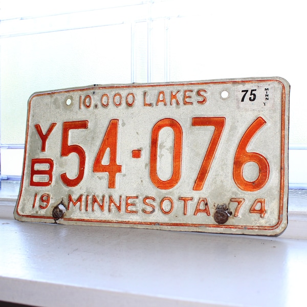 Antique Minnesota License Plate - Etsy