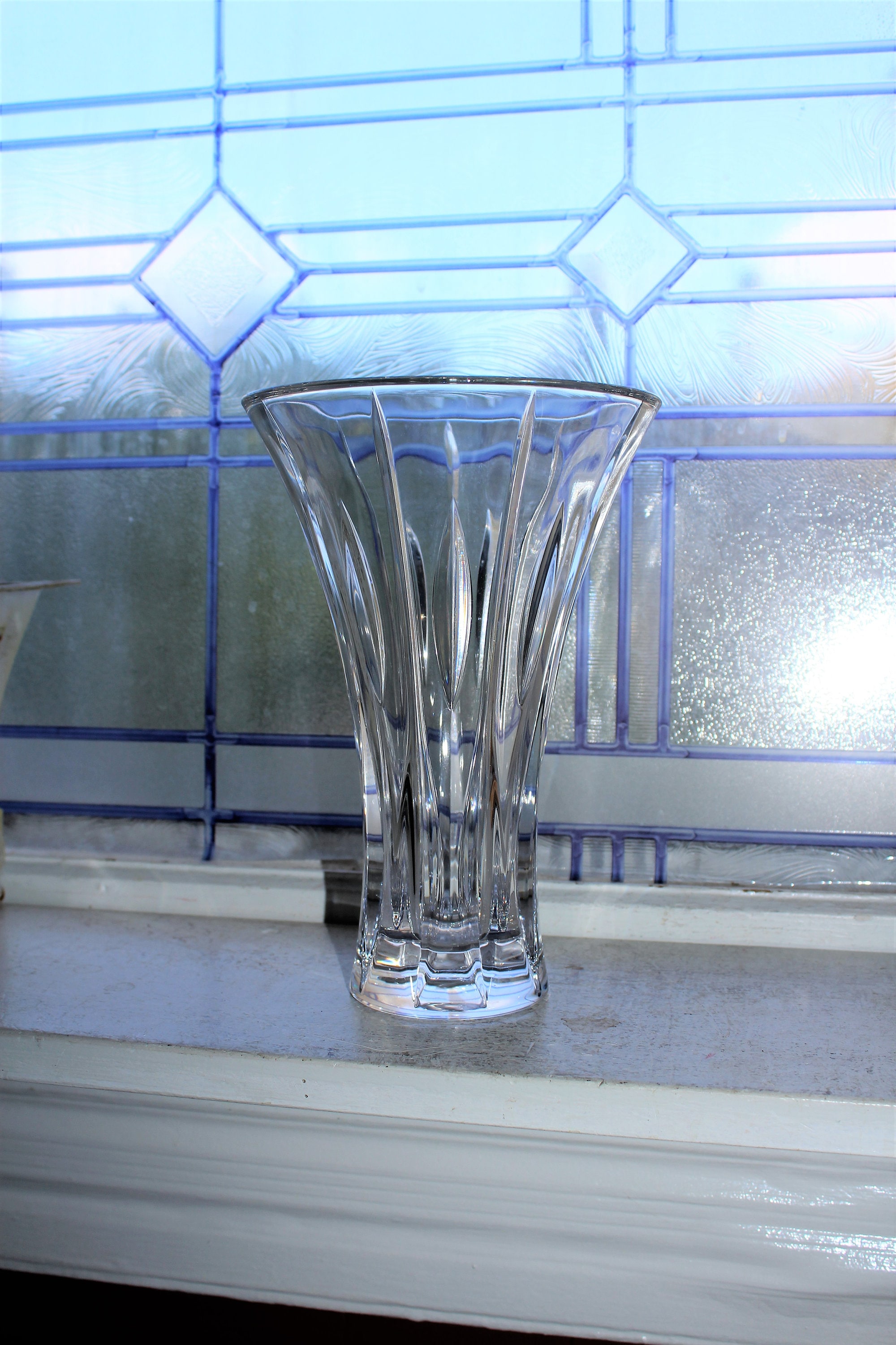 Waterford Crystal Sheridan Trumpet Vase 9