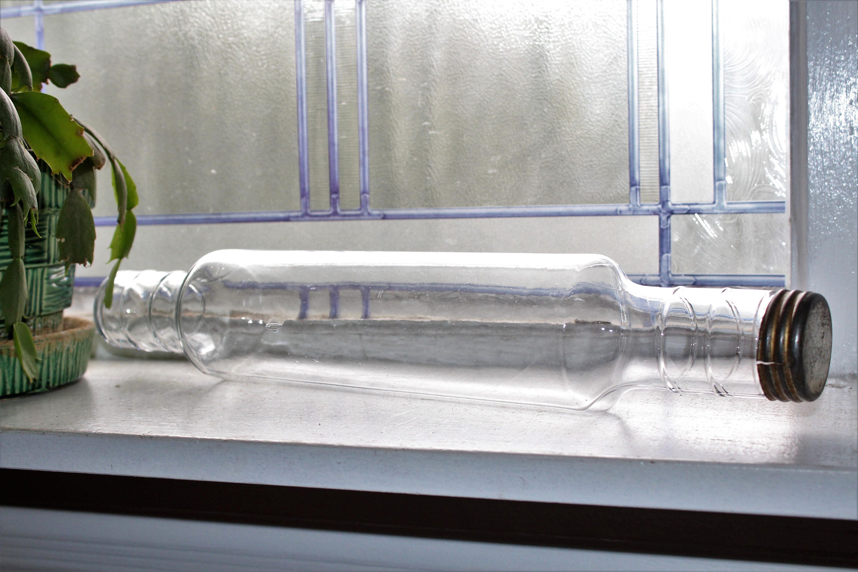 Vintage Glass Rolling Pin