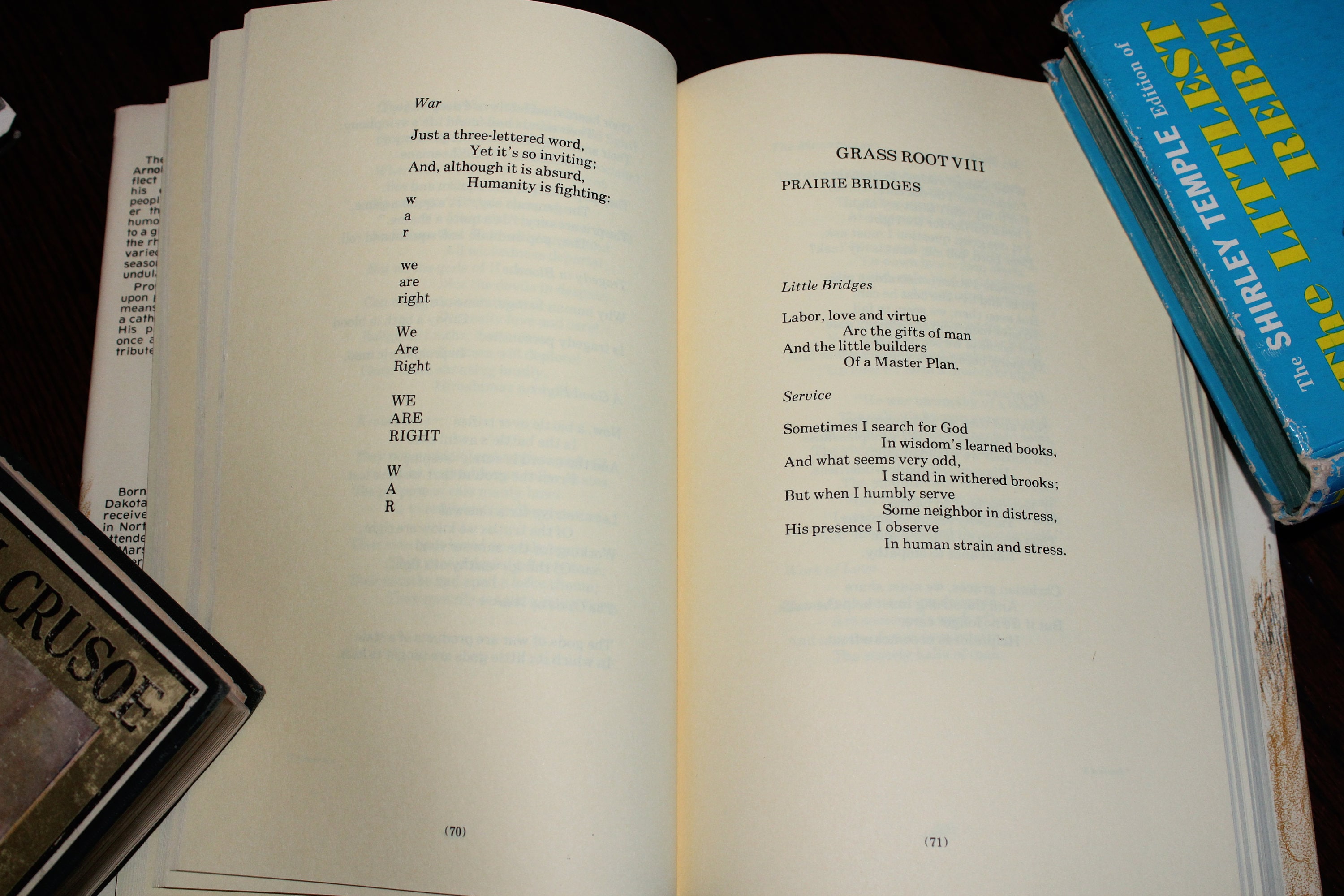 Prairie Poems by Arnold Marzolf Vintage 1974 Poetry Book Author Signed