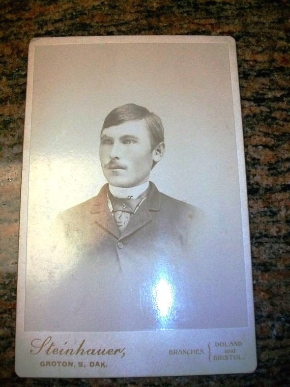Victorian Photograph of a Dapper Young Man 1800s Cabinet Card