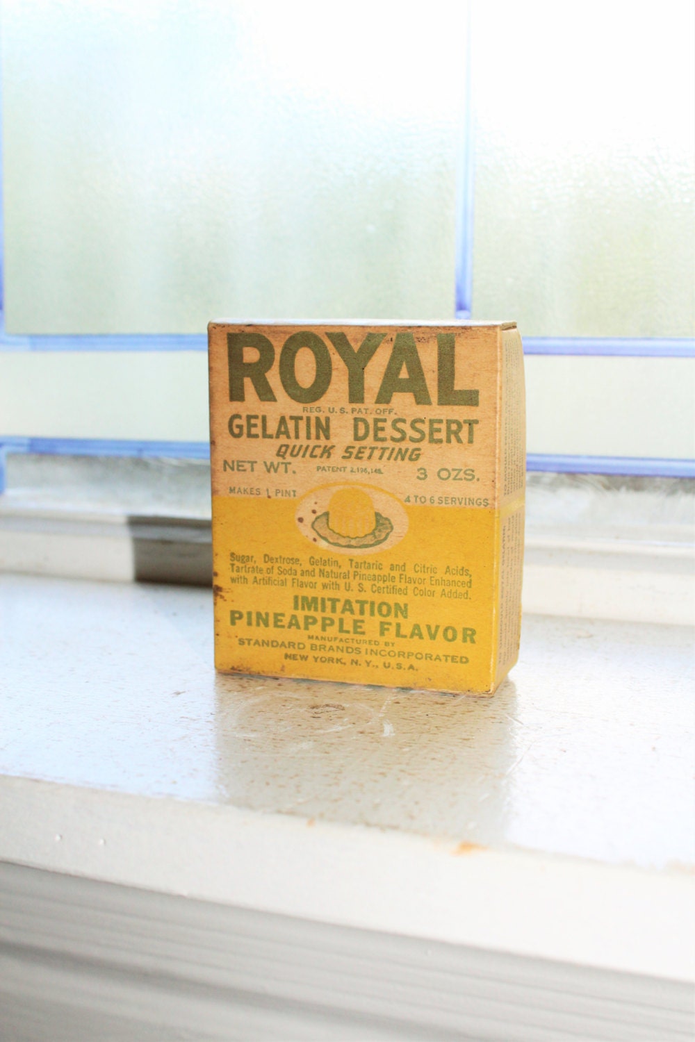 Vintage 1940s Royal Gelatin Box Unopened Country Store Display
